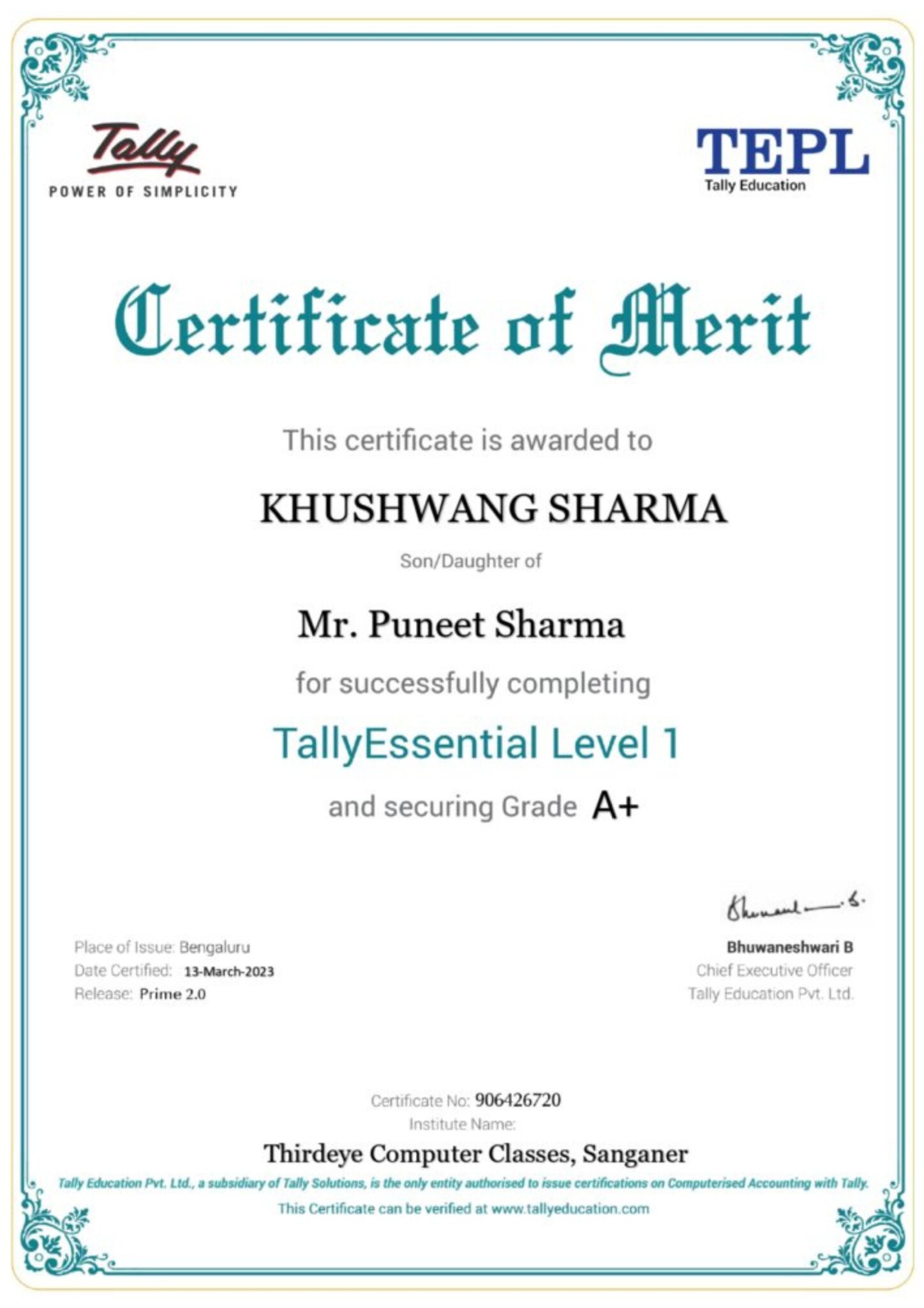 Franchise - Thirdeye Computer Classes